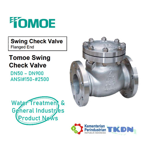 TOMOE - Swing Check Valve #1500 12 Inch , DN300 - Fajar Benua Store